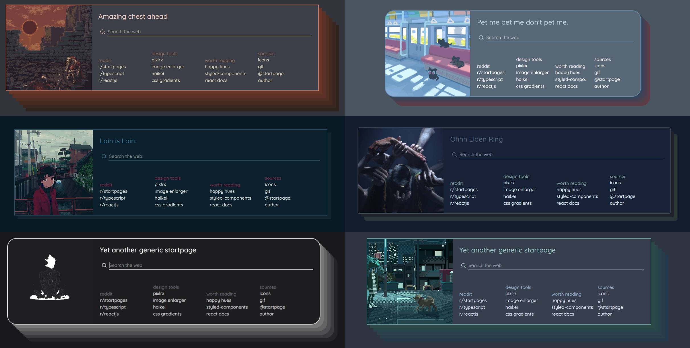 Yet another generic startpage | yet-another-generic-startpage